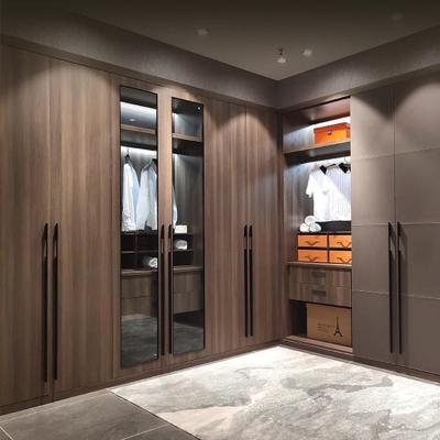 China Customized Wooden Closet Cabinet Melamine MDF Wardrobe 1800mm Width Bedroom Storage for sale