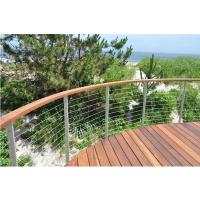 China Decking Aluminum Cable Railing , Stainless Steel Balustrade Wire Deck Railing for sale