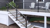 China Aluminum Stairs Balustrade Balcony Railing 900mm Height 16x16mm Picket Tube for sale