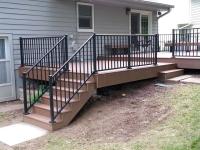 China Aluminum Stairs Balustrade Balcony Railing 900mm Height 16x16mm Picket Tube for sale