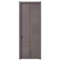 China Internal Room Waterproof Bathroom Door Modern Wooden Panel Design for sale