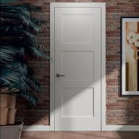 China Modern Shaker Interior Hard Wood Door 35mm Solid Core Waterproof Apartment Use for sale