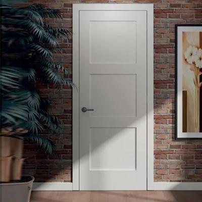 China Modern Shaker Interior Hard Wood Door 35mm Solid Core Waterproof Apartment Use for sale
