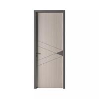 China Modern Flush Wooden Panel Hard Wood Door Waterproof Soundproof 40mm Thick for sale
