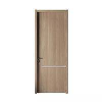 China Modern Flush Wooden Panel Hard Wood Door Waterproof Soundproof 40mm Thick for sale