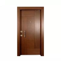 China Modern MDF Interior Wooden Door Custom Size CE Waterproof Push Pull Swing Door for Apartment for sale