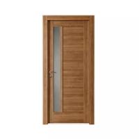 China Modern MDF Interior Wooden Door Custom Size CE Waterproof Push Pull Swing Door for Apartment for sale