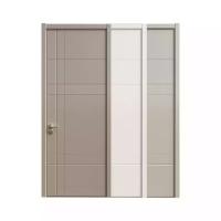 China Customized HDF Plywood Interior Wood Door 5 Year Warranty Swing Manual or Automatic for sale