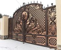 China Outside House Main Door , Galvanized Wrought Iron Gate New Design for sale