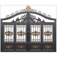 China Outside House Main Door , Galvanized Wrought Iron Gate New Design for sale