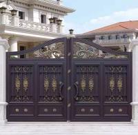 China Outside House Main Door , Galvanized Wrought Iron Gate New Design for sale
