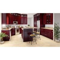 China Custom Design Solid Wood Royal Kitchen Cabinets For Apartment for sale