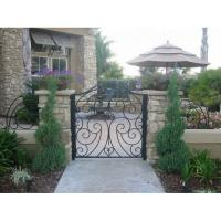 China Modern Iron Pipe Gate , Grill New Designs Wrought Iron Main Gate for sale