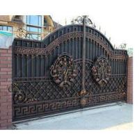 China Wrought Iron Sliding Driveway Gate Custom Size Security Entrance Gate for Villa for sale