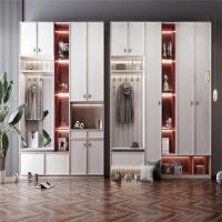 China French Style Wooden Wardrobe Cabinet with Modern Design 180cm Height for sale