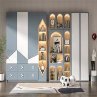 China French Style Wooden Wardrobe Cabinet with Modern Design 180cm Height for sale