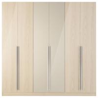 China Chinese Custom Solid Oak Wood Wardrobe Portable Closet 180cm Height for sale