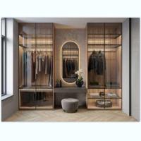 China Foldable Wood Luxury Antique High Gloss Wardrobe 180cm Smart Design Home Furniture for sale