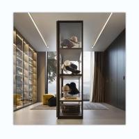 China Foldable Wood Luxury Antique High Gloss Wardrobe 180cm Smart Design Home Furniture for sale
