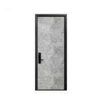 China MDF Carcass Security Steel Door Wood Armored Exterior Front Door 900x2100mm for sale
