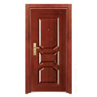 China Entrance Iron Main Gate Door Side Opening Security Steel Door 1.0mm Thickness for sale