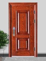 China Entrance Iron Main Gate Door Side Opening Security Steel Door 1.0mm Thickness for sale