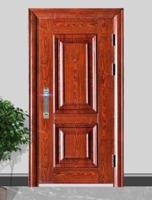 China Entrance Iron Main Gate Door Side Opening Security Steel Door 1.0mm Thickness for sale