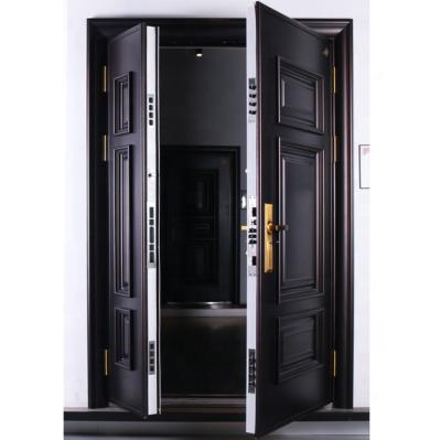 China Exterior Security Steel Entry Door 860mm 2050mm Burglarproof Residential Main Door for sale
