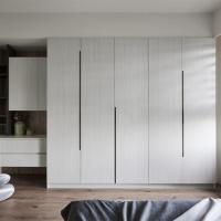 China Custom Melamine MDF Wardrobe 1800mm Simple Modern Wood Furniture for Bedroom for sale