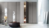 China Custom Modern Melamine MDF Wardrobe 1800mm Wooden Clothes Cabinet for Bedroom for sale