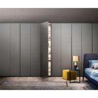 China Custom Modern Melamine MDF Wardrobe 1800mm Wooden Clothes Cabinet for Bedroom for sale