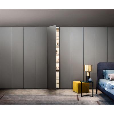 China Custom Modern Melamine MDF Wardrobe 1800mm Wooden Clothes Cabinet for Bedroom for sale
