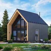 China Foshan Factory Direct Light Steel Prefab Villa 4m x 8.7m Modern Modular Home for sale
