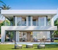 China Modern Design Light Steel Frame Prefabricated House Two Storey Luxury Prefab Villa for sale