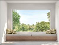 China Double Glazed Hurricane Impact Glass Swing Aluminum Horizontal Hanging Picture Window 5mm+12A+5mm for sale