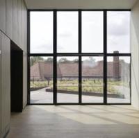 China American Style Panoramic Fixed Picture Window Tempered Glass Aluminum 80mm Frame for sale