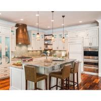 China Ready To Assemble Solid Wood White Shaker Style Modular Wood Kitchen Cabinets for sale