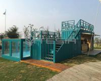 China Tesia Industry Custom Prefab Modular 20FT 40FT Container House Luminous Swimming Pool for sale