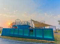 China Tesia Industry Custom Prefab Modular 20FT 40FT Container House Luminous Swimming Pool for sale