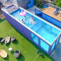 China Prefabricated 20ft 40ft Steel Shipping Container Swimming Pool Custom Color 6058x2438x2896mm for sale
