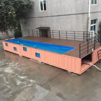 China 40FT Prefab Customized Size And Color Container Swimming Pool By Steel Material With Electrical And Plumping System for sale