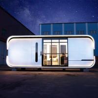China Steel Structure Tempered Glass Movable Store Prefab Shop Modular Cafe Container Pod House 5950x2400x2870mm for sale