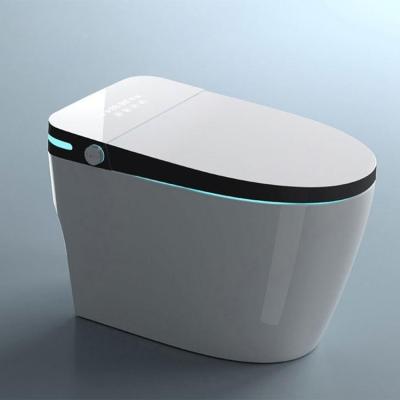 China Tesia One Piece Smart Toilet 670x390x460mm Ceramic Siphon Flushing Floor Mounted Automatic WC for sale
