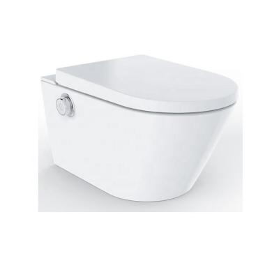 China White Smart Toilet with Remote Control Round Bowl Easy Installation Bidet 110V for sale