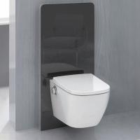China White Smart Toilet with Remote Control Round Bowl Easy Installation Bidet 110V for sale