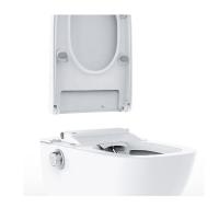 China White Smart Toilet with Remote Control Round Bowl Easy Installation Bidet 110V for sale