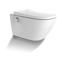 China White Smart Toilet with Remote Control Round Bowl Easy Installation Bidet 110V for sale