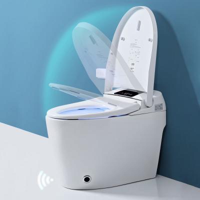 China Luxury Smart Toilet One Piece Ceramic Floor Standing Bidet 690x395x490mm Automatic Flush for sale