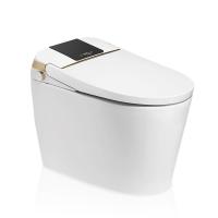 China Luxury Smart Toilet One Piece Ceramic Floor Standing Bidet 690x395x490mm Automatic Flush for sale