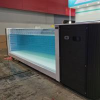 China CUSTOM CONTAINER SWIMMING POOL WITH WINDOWS SHOWER HOUSE SPA STEEL STRUCTURE POOL for sale